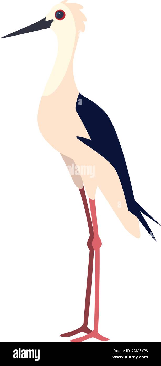 Stork bird view Stock Vector Images - Alamy