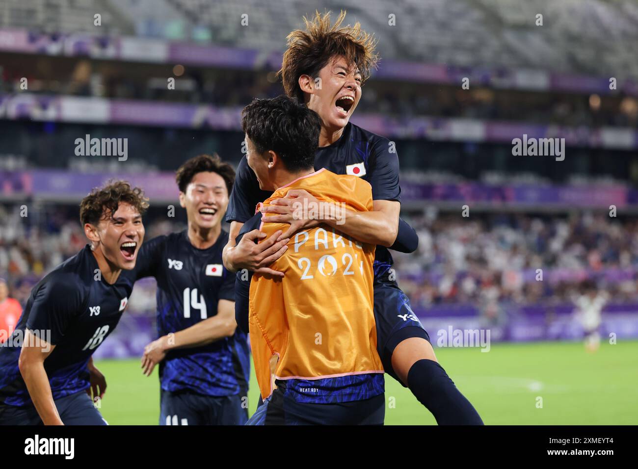 Bordeaux, France. 27th July, 2024. Rihito Yamamoto (JPN) Football/Soccer : Men's Group D match ...