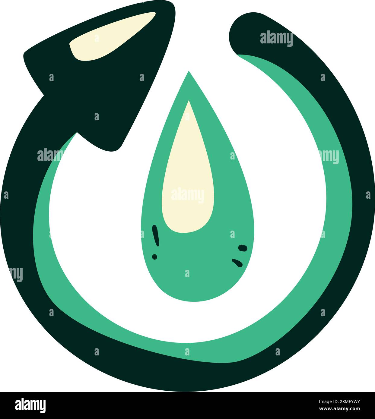 recycle water symbol green Stock Vector Image & Art - Alamy