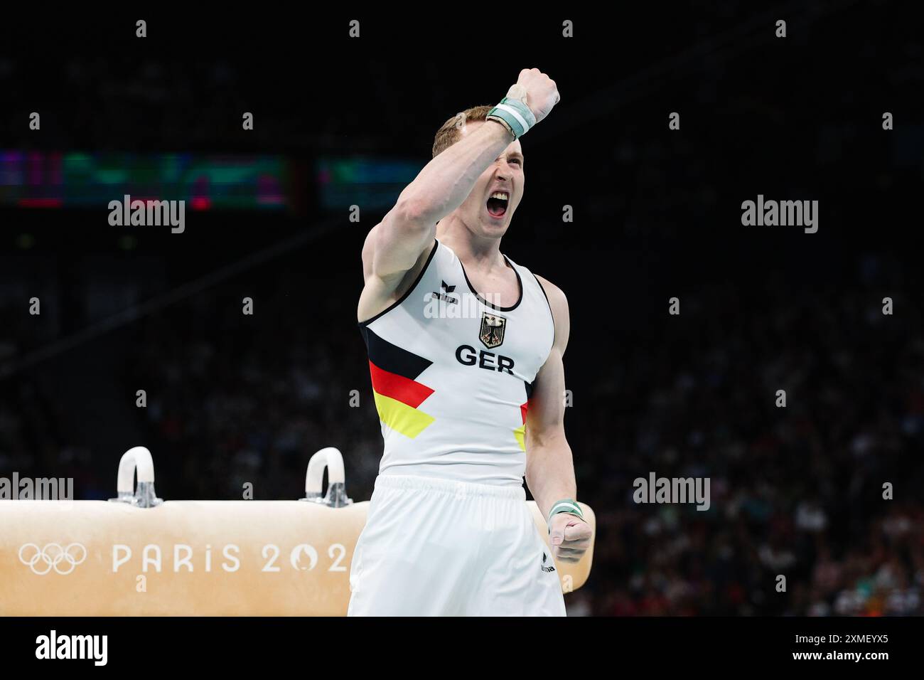 PARIS, FRANCE. 27th July, 2024. Nils Dunkel of Team Germany reacts ...