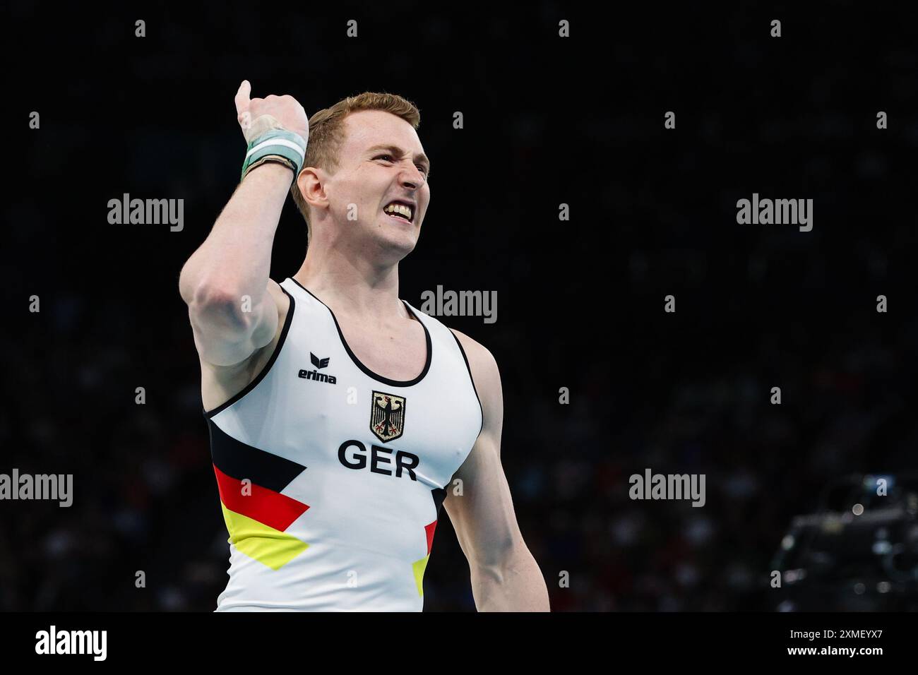 PARIS, FRANCE. 27th July, 2024. Nils Dunkel of Team Germany reacts ...
