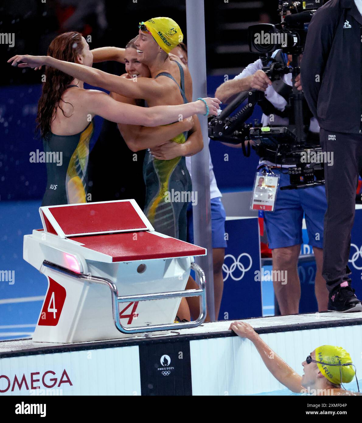 Paris, France. 27th July, 2024. Paris Olympics: Women's 4x100 Meter relay Final: The Australian ...