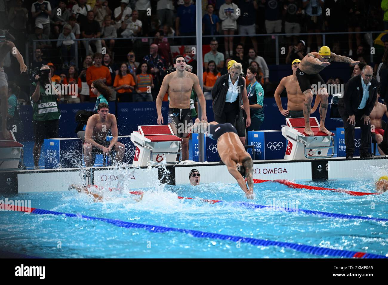 27th July 2024; Paris Olympic Games, Paris, France, Day 2; Swimming ...
