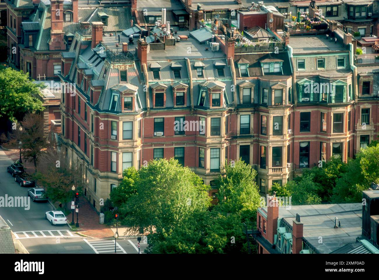 Traditional Bostonian architecture Stock Photo - Alamy