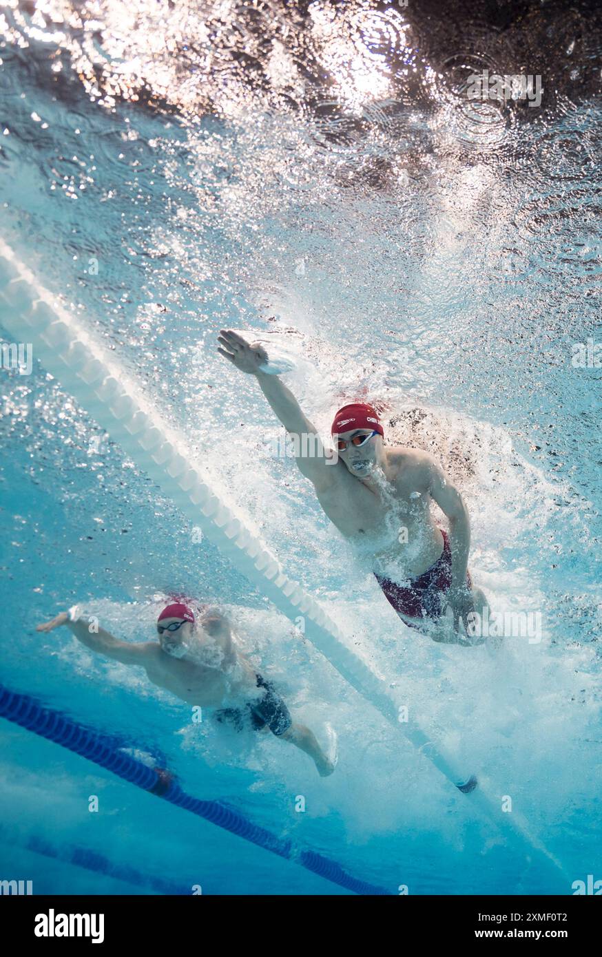 Paris, France. 27th July, 2024. Chen Juner (R) of team China competes ...