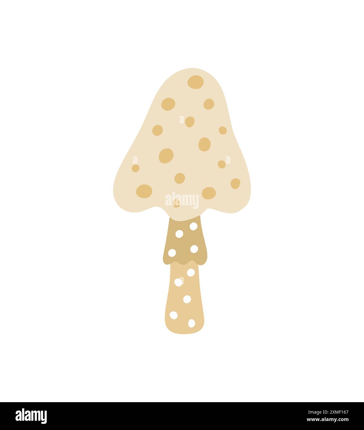 Mushroom, toadstool seasonal Halloween vector illustration of inedible ...