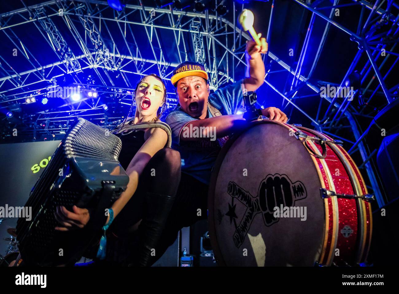 Pebro erazo and erica mancini of gogol bordello hi-res stock ...