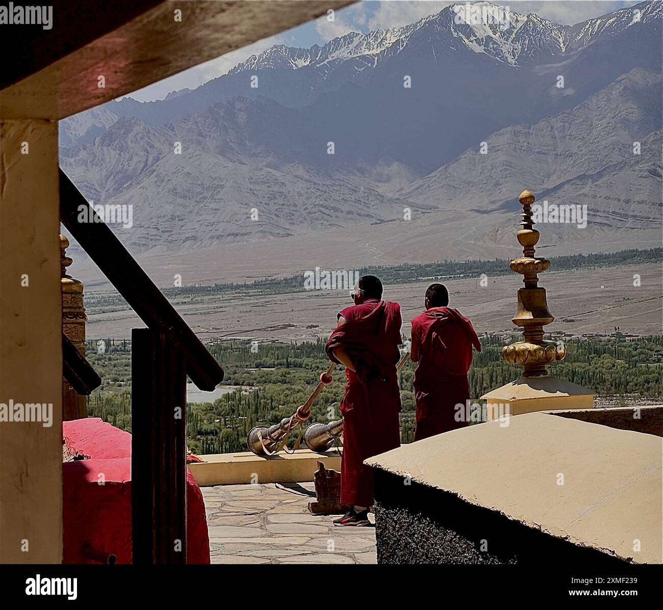 July 28, 2024, Ladakh, Ladakh, India: Under the original palace, Deldan ...