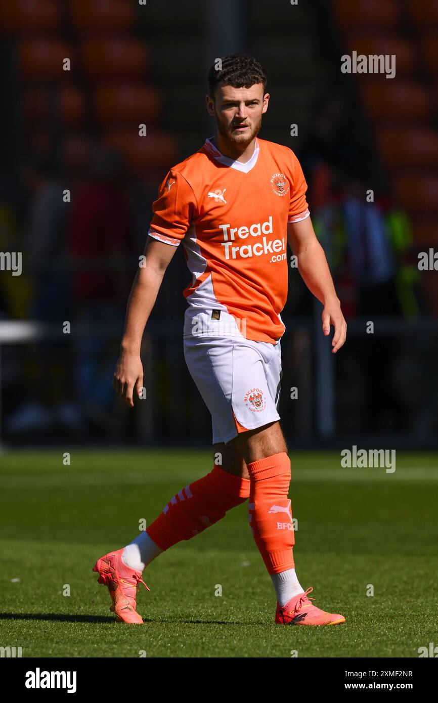 Jack Moore of Blackpool during the Pre-season friendly match Blackpool ...