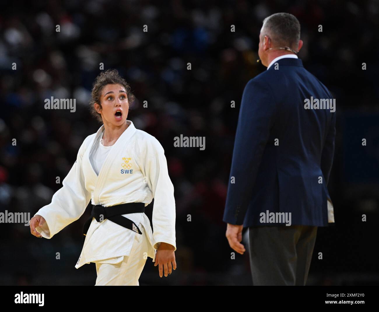 Paris-France July 27, 2024 Paris 2024 Olympics, judo fights during the ...