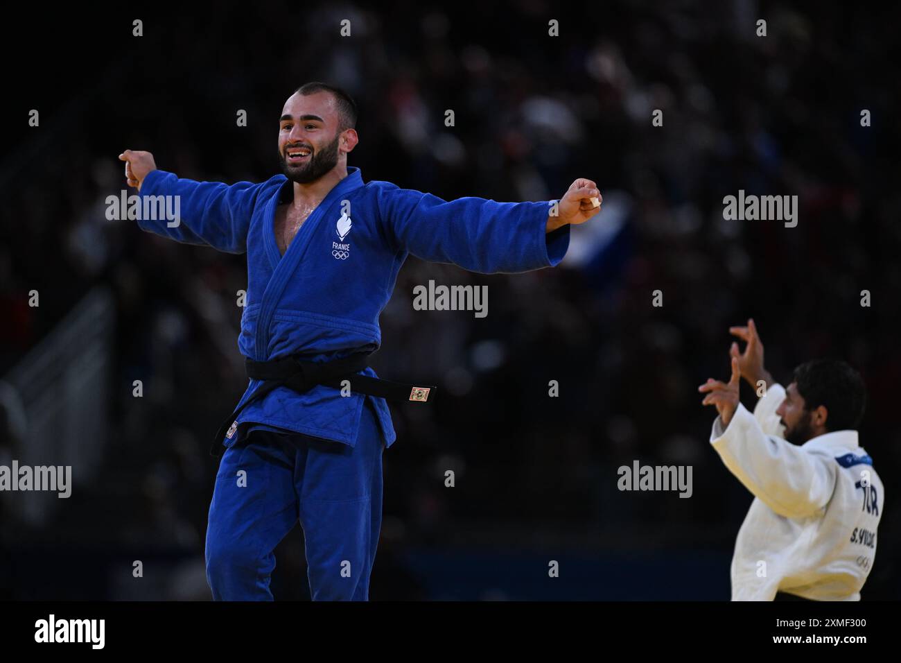 Paris-France July 27, 2024 Paris 2024 Olympics, judo fights during the ...