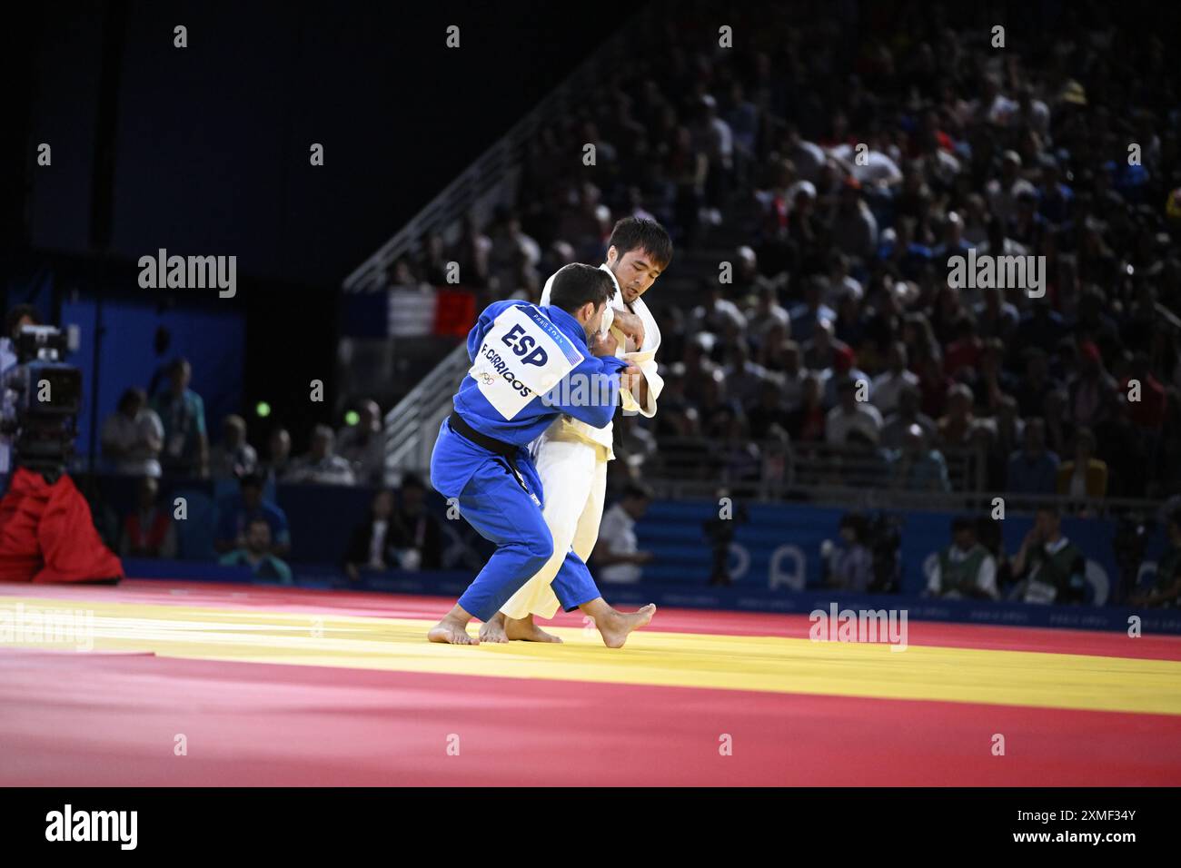 Paris-France July 27, 2024 Paris 2024 Olympics, judo fights during the ...
