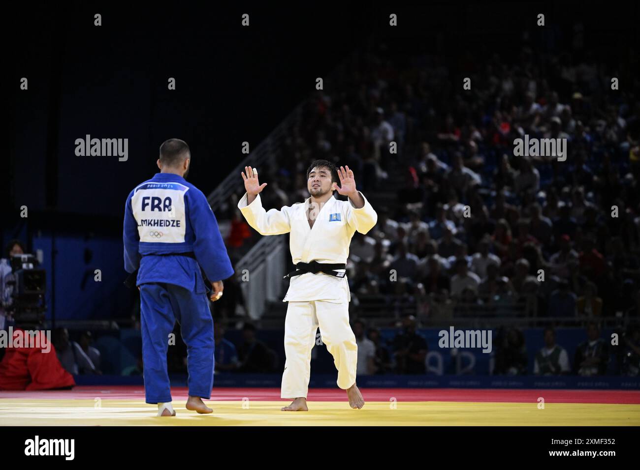 Paris-France July 27, 2024 Paris 2024 Olympics, judo fights during the ...