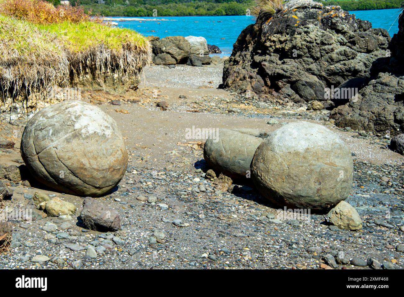 Koutu Boulders in Northland - New Zealand Stock Photo - Alamy