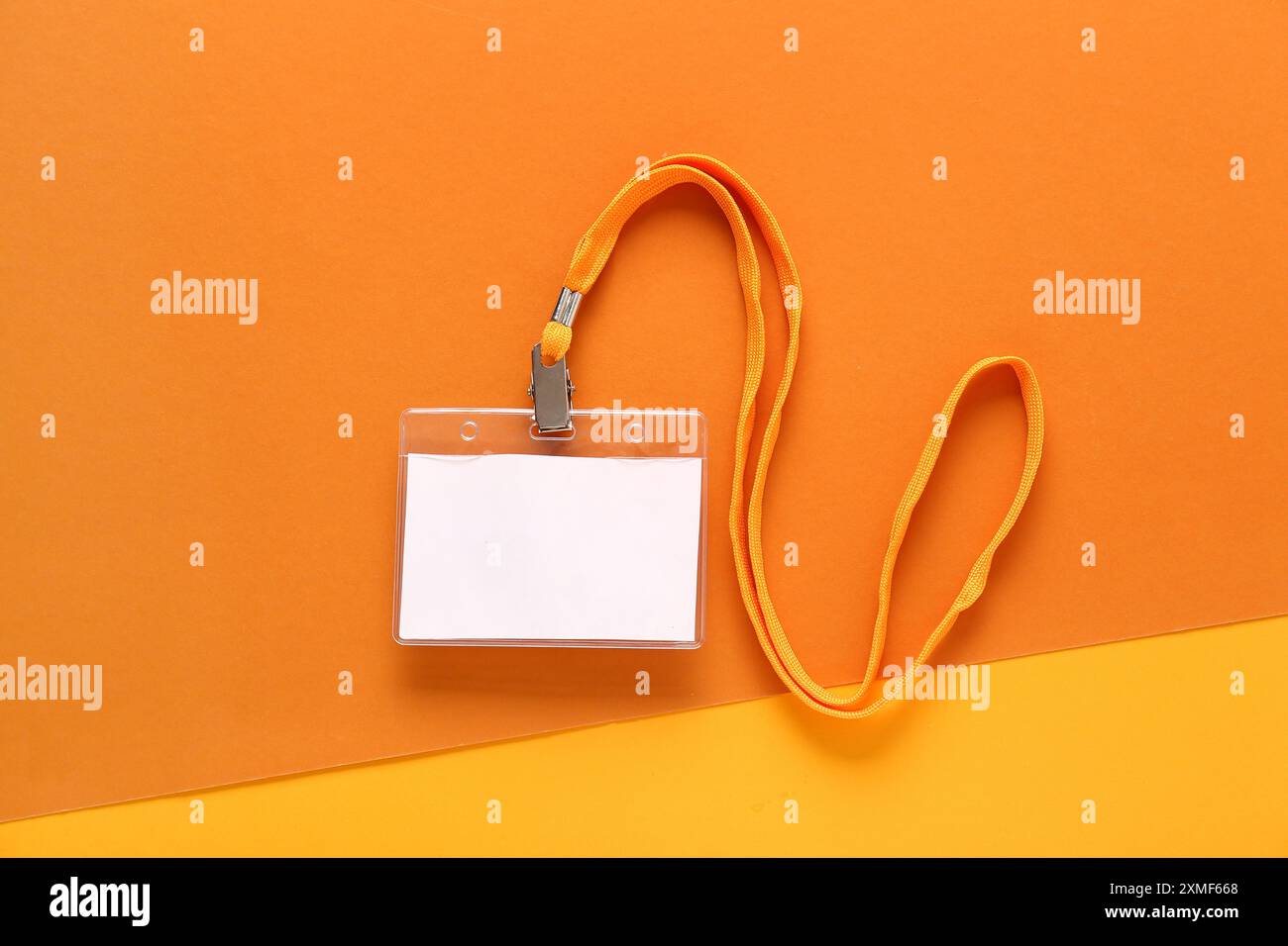 Orange id badge hi-res stock photography and images - Alamy