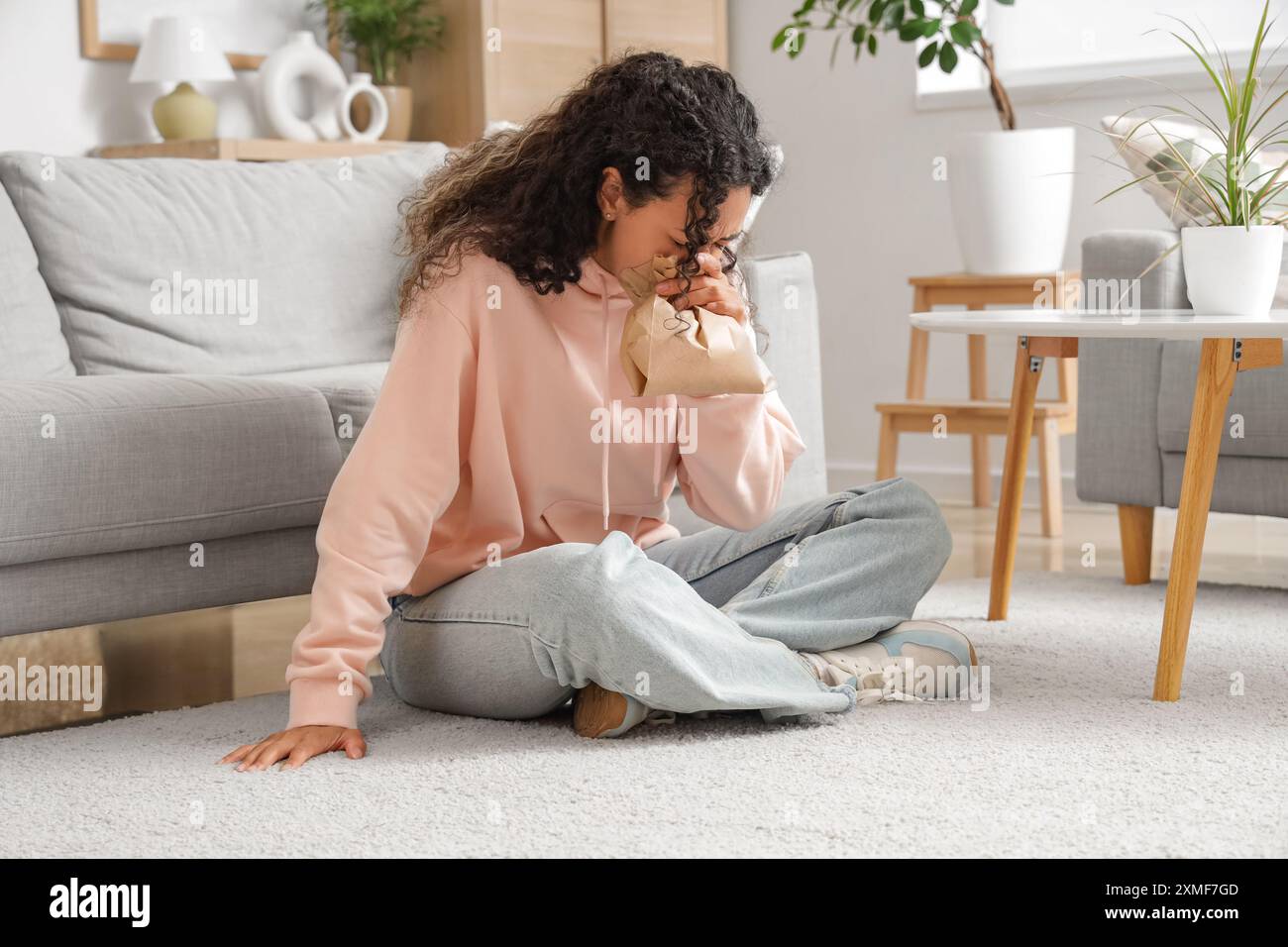 Anxiety attack african hi-res stock photography and images - Alamy