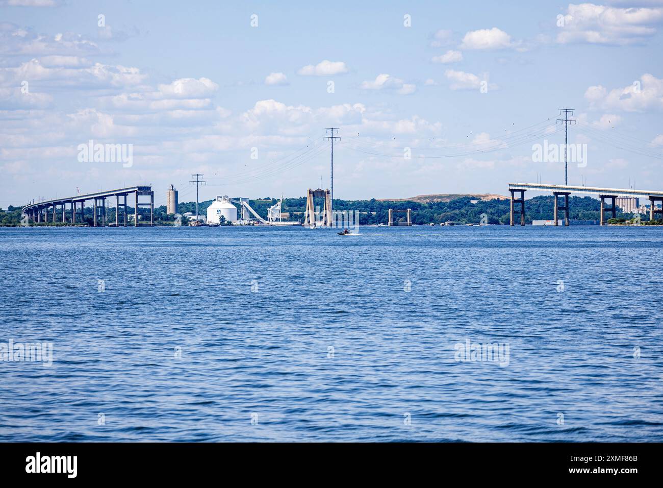Francis Scott Key Bridge After Demolition Stock Photo - Alamy
