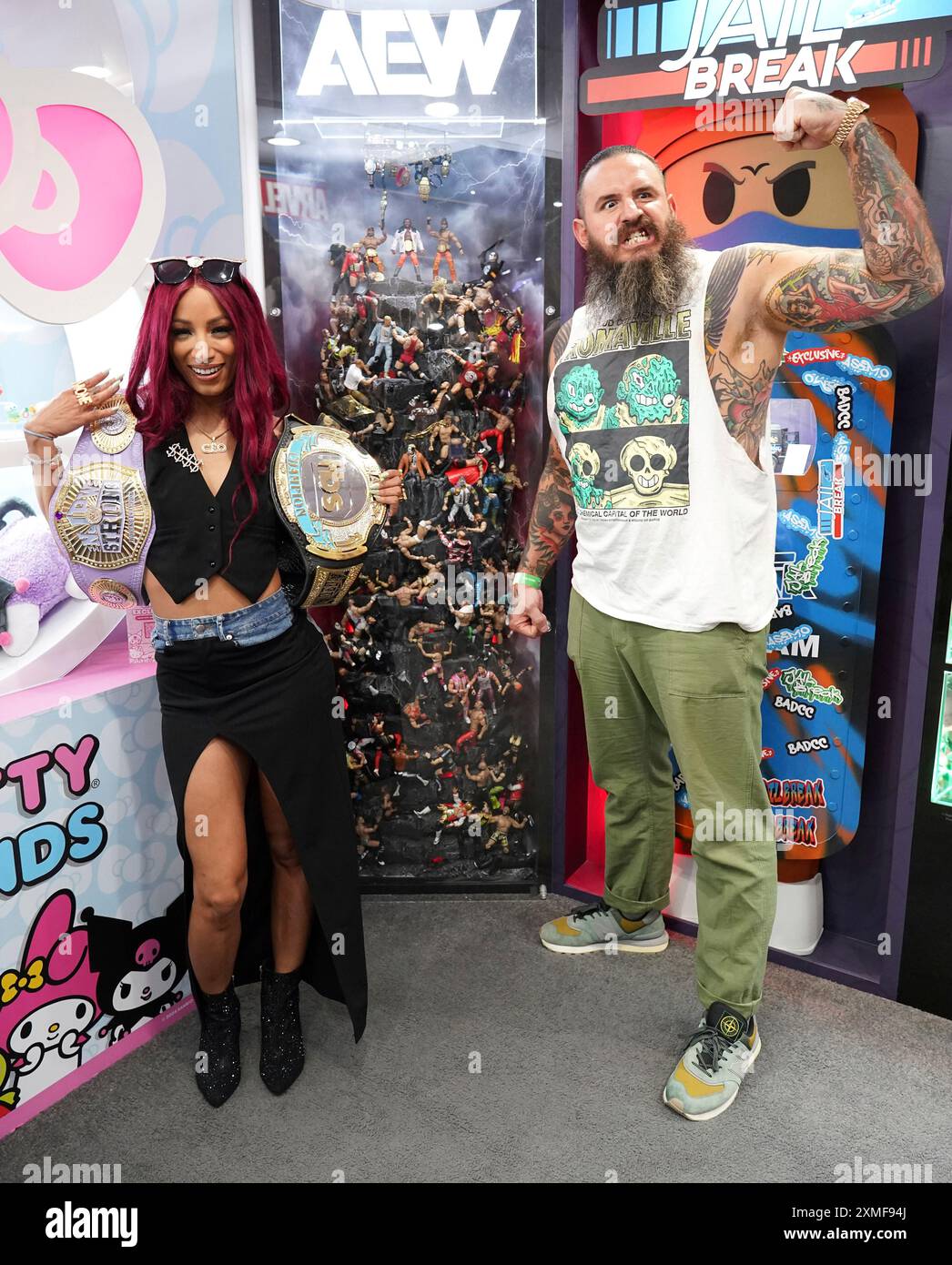 IMAGE DISTRIBUTED FOR JAZWARES, LLC. - Mercedes Mone, left, and Brody ...