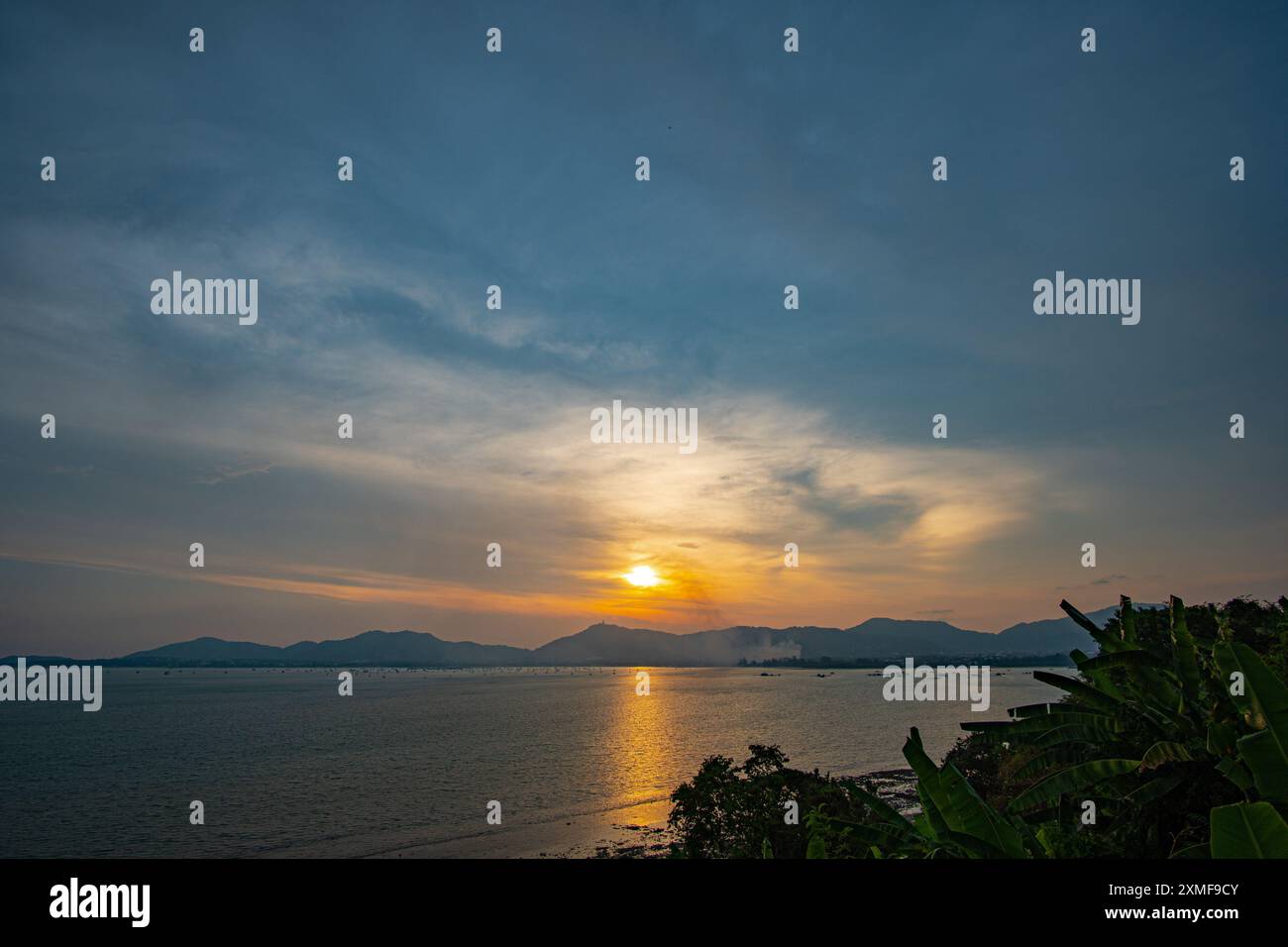 The beauty of the sky was mesmerizing in quite sunset. Stunning clouds ...