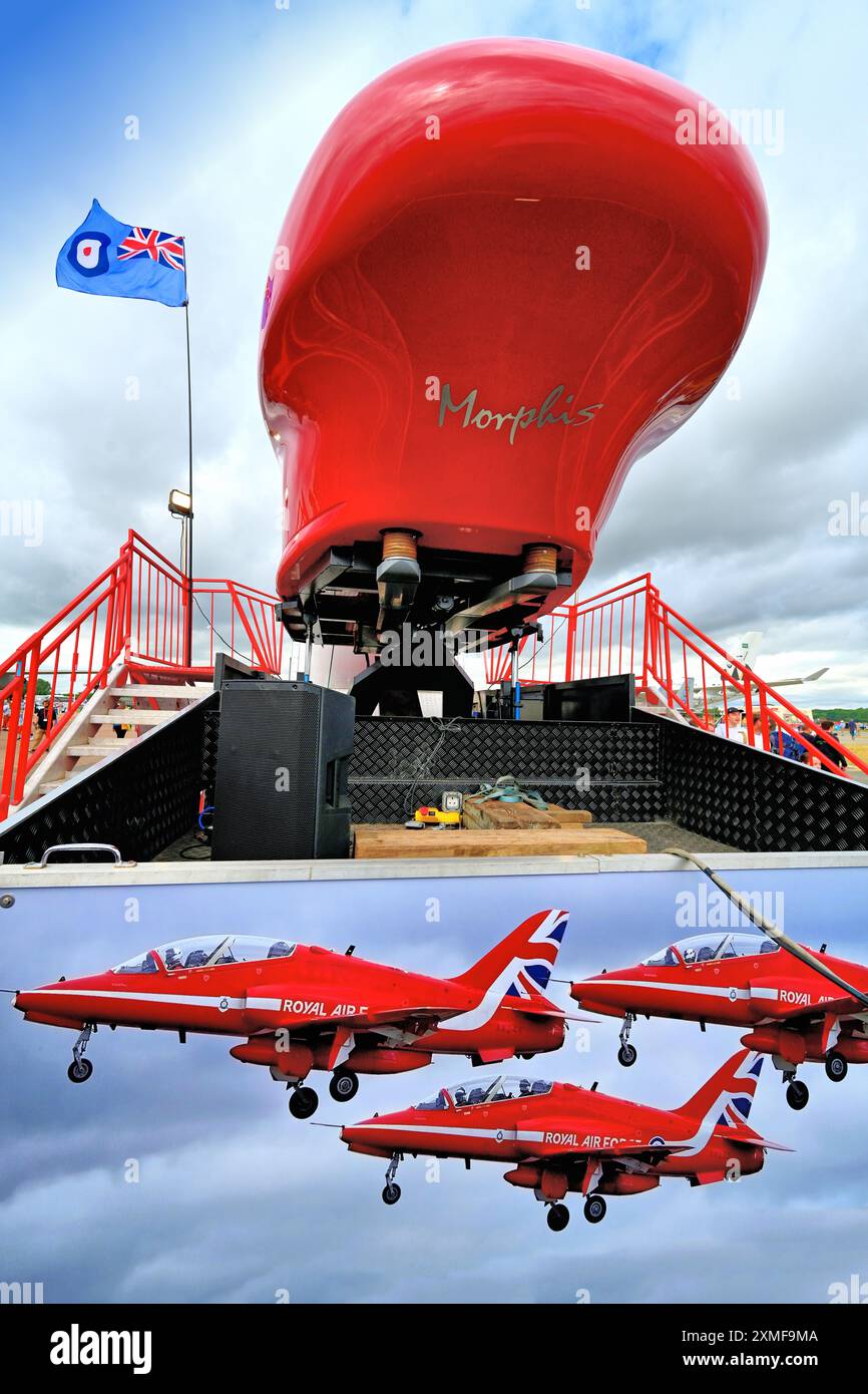 RIAT 2024 RAF Fairford a Morphis Red Arrows popular flight simulator ...