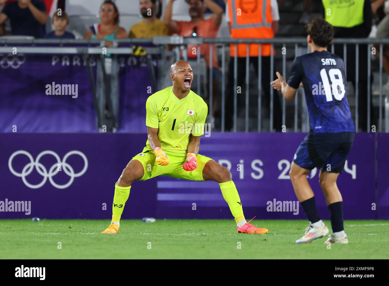 Bordeaux, France. 27th July, 2024. Leo Brian Kokubo (JPN) Football ...