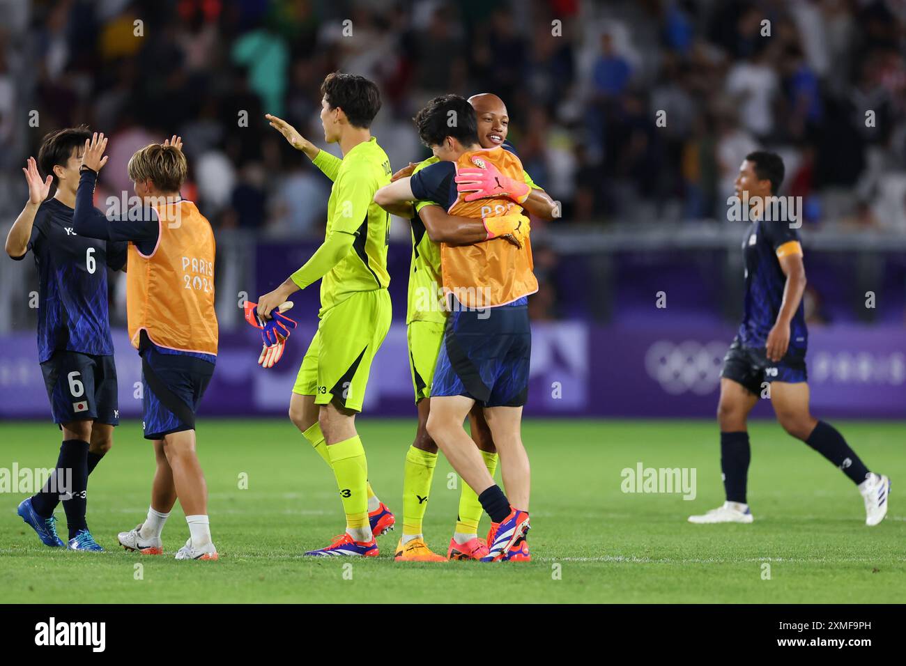 Bordeaux, France. 27th July, 2024. (L to R) Seiji Kimura, Leo Brian ...