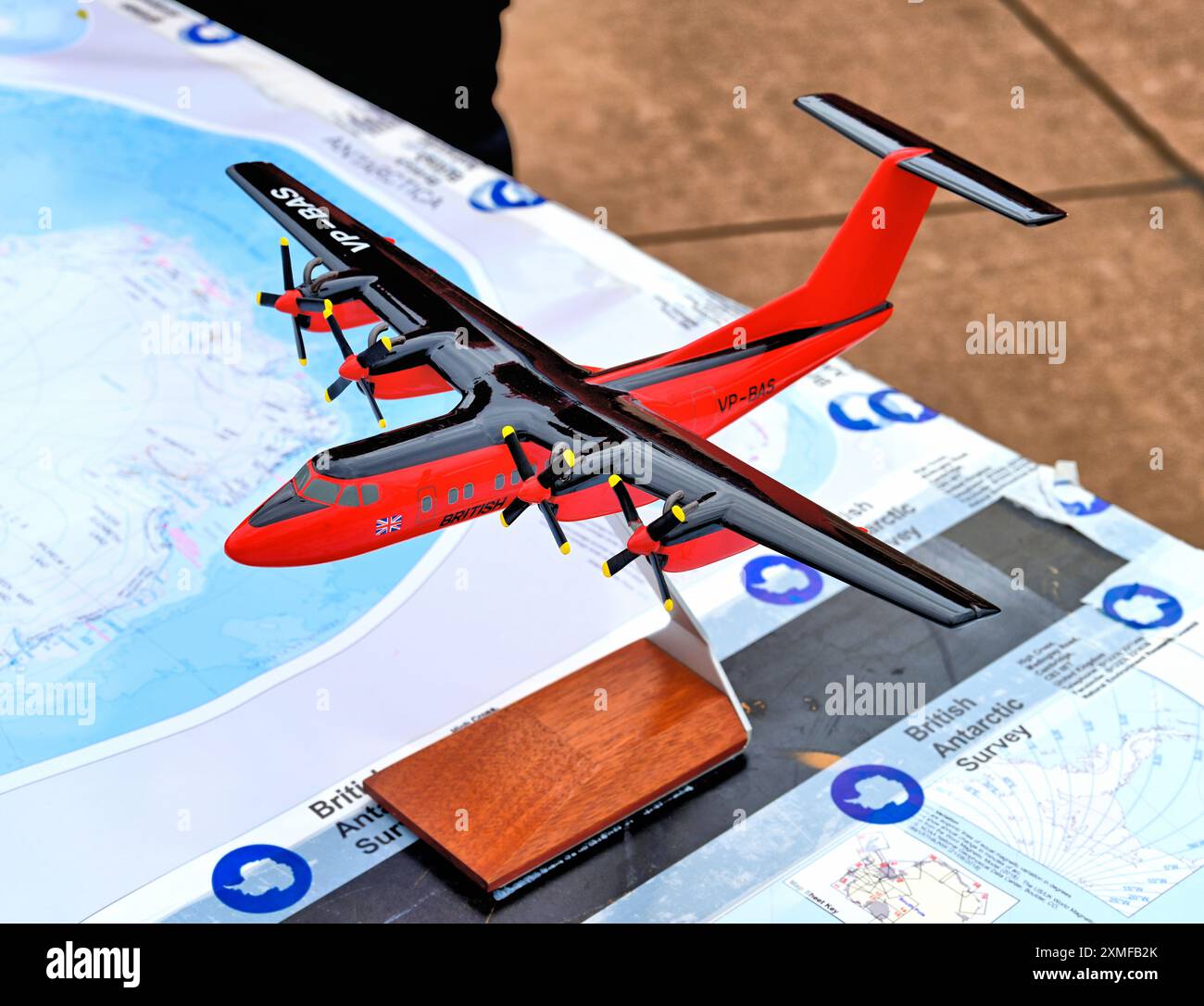 RIAT 2024 Fairford a British Antarctic Survey model of the De Havilland Canada DHC-7-100 4 ...