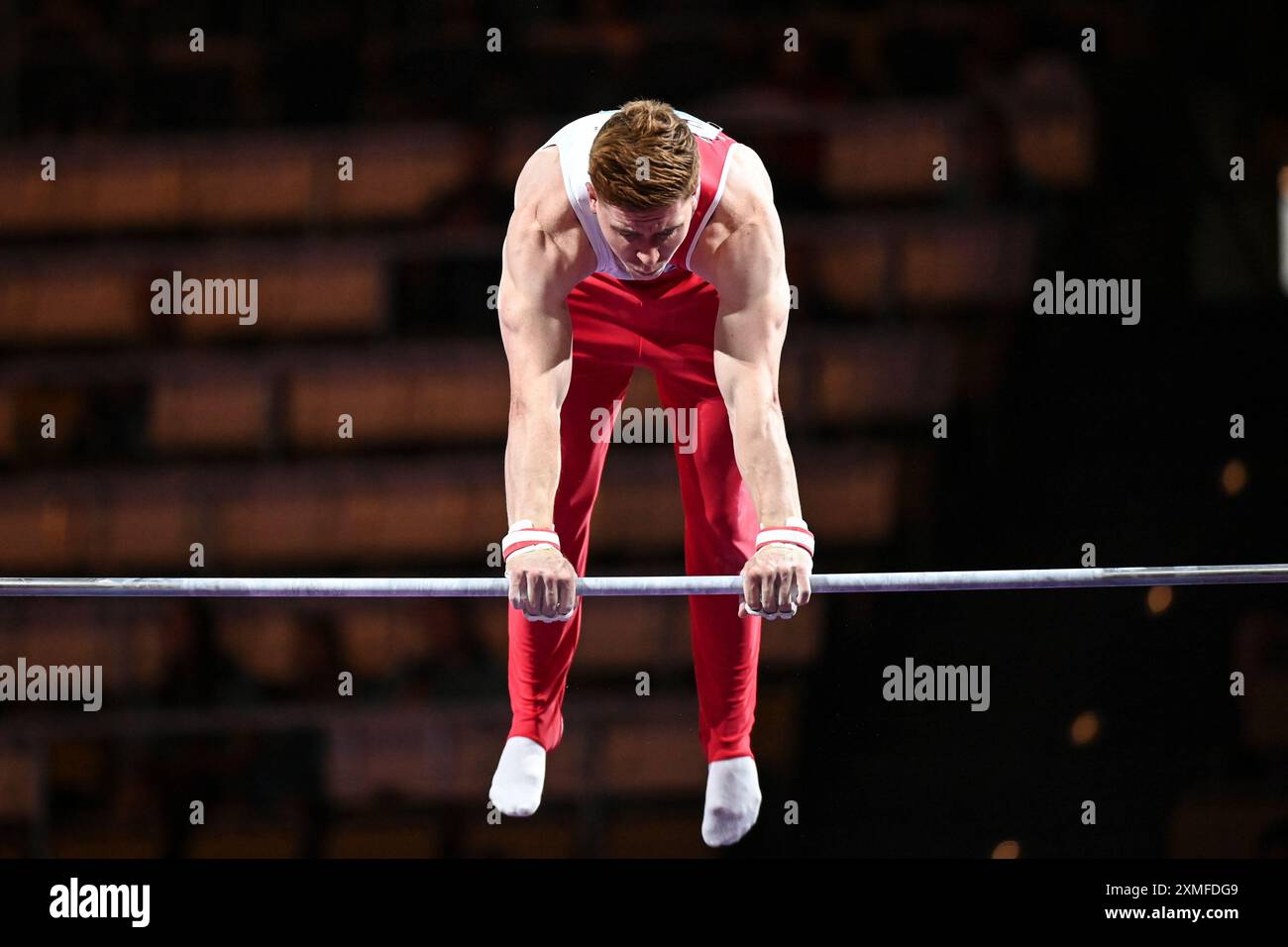 Moreno Kratter (Switzerland), horizontal bar. European Championships ...