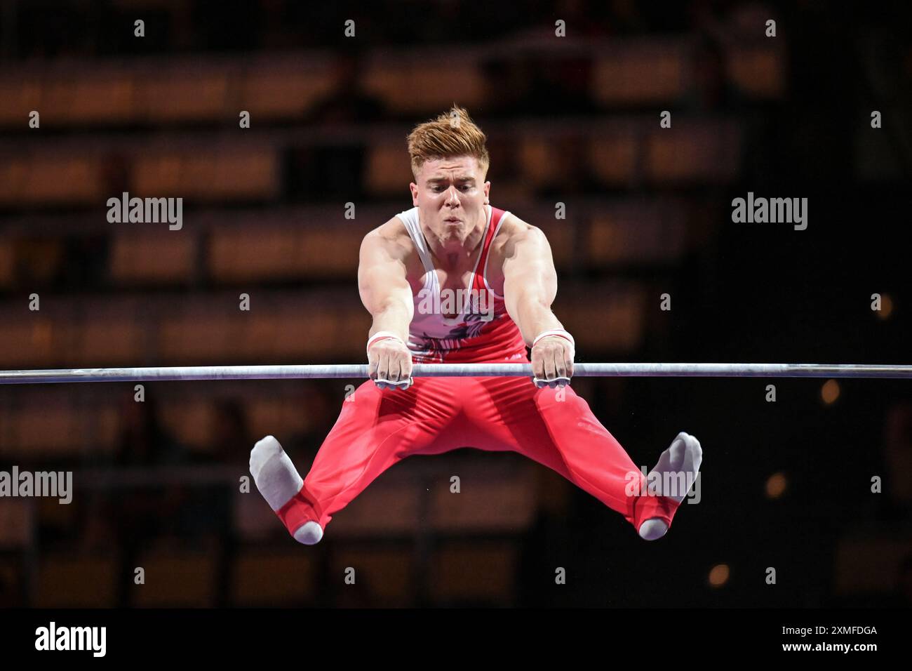 Moreno Kratter (Switzerland), horizontal bar. European Championships ...