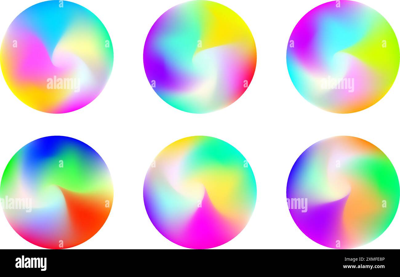 gradient circle backgrounds. abstract colors blend mesh. Vector ...