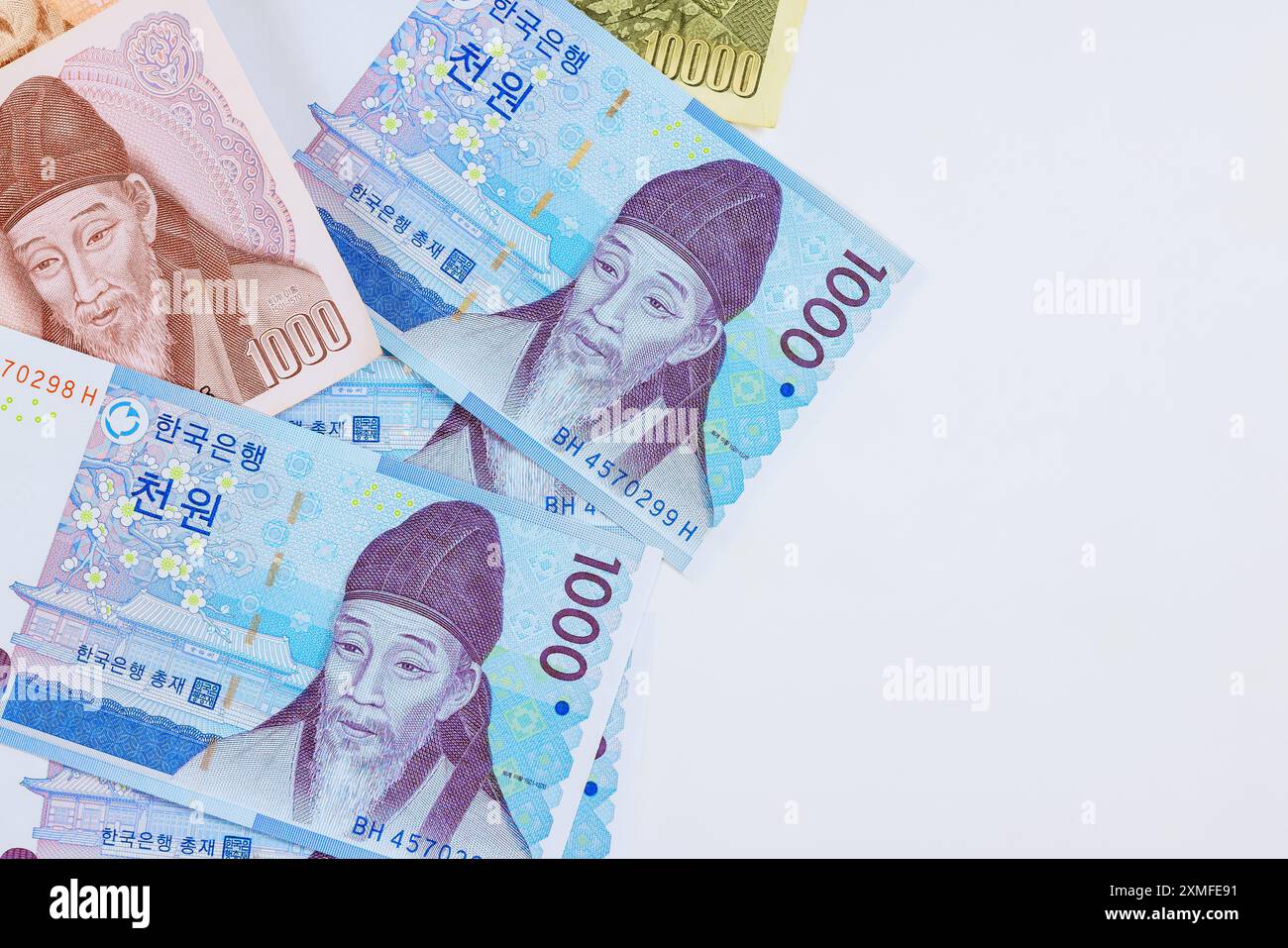 1000 won banknote south korea hi-res stock photography and images - Alamy
