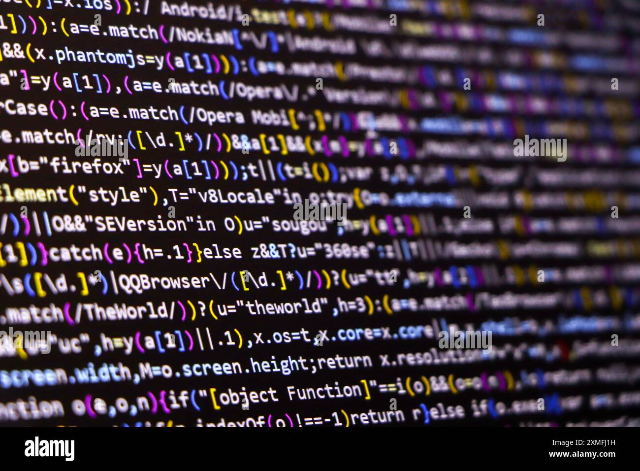 Software Source Code Programming Code Programming Code On Computer Screen Developer Working
