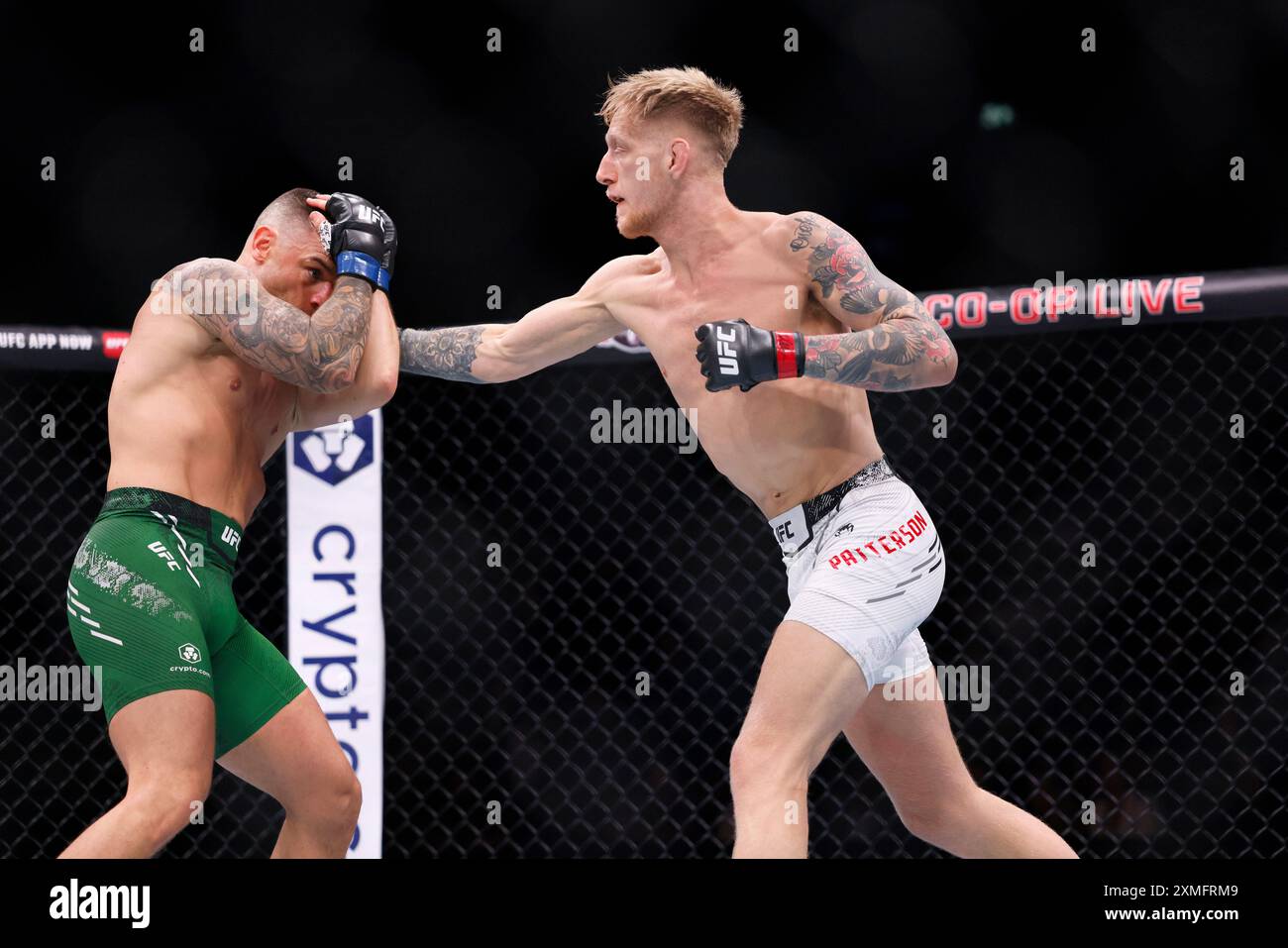 Sam patterson (r) and kiefer crosbie (l) in action during the ...