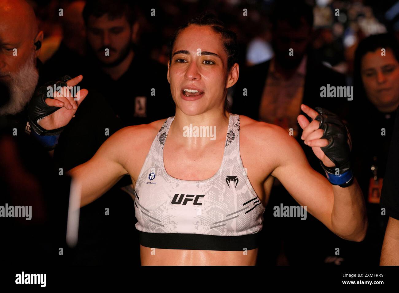 Bruna Brasil wins the Women's Strawweight fight agains Molly McCann ...