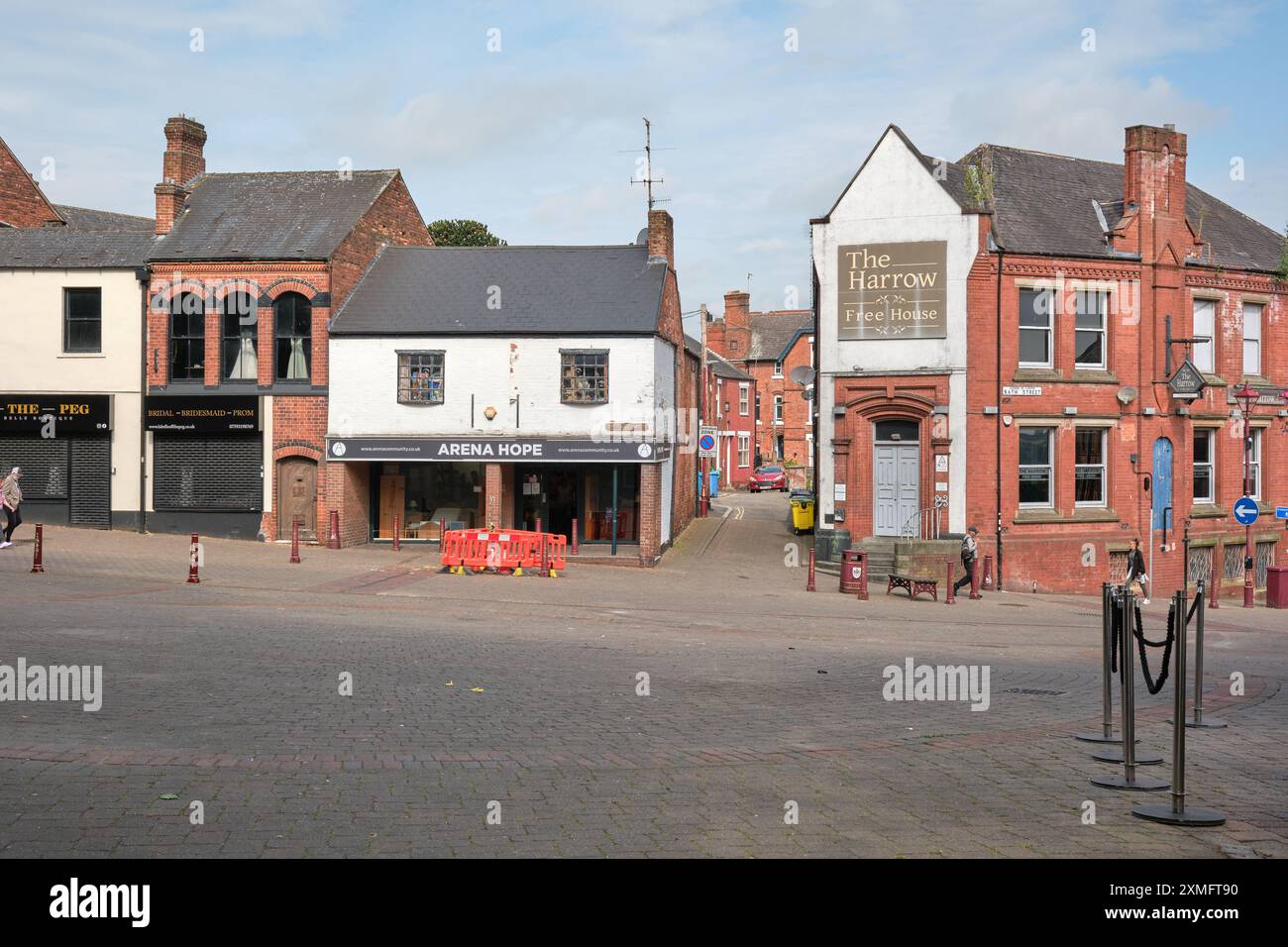 Decline of high street in town center shops hi-res stock photography ...