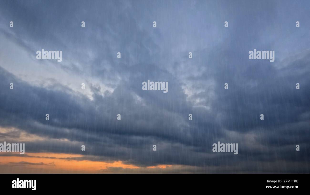 shower rain on sky with clouds - nice weather bg - photo of nature ...