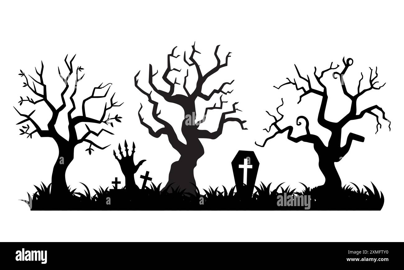 Creepy scary spooky Stock Vector Images - Alamy