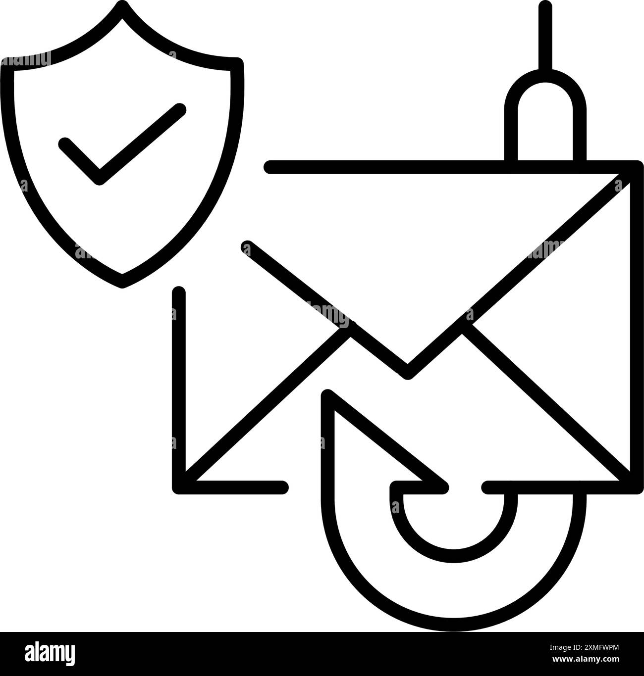 E mail protection Black and White Stock Photos & Images - Alamy