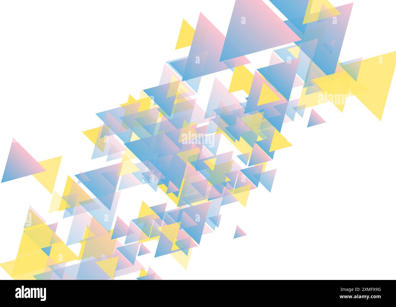Colorful pastel triangles geometric tech abstract background. Vector ...
