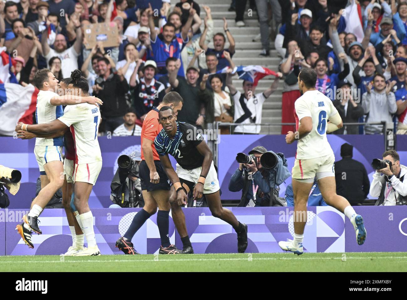 Paris, France. 27th July 2024. Aaron Grandidier Nkanang of France ...