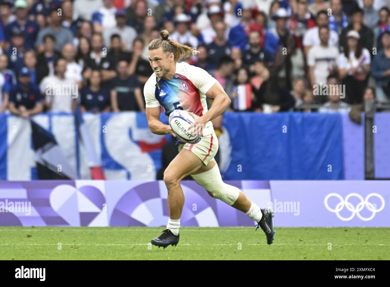 Paris, France. 27th July 2024. Stephen Parez Edo Martin (France), Rugby ...