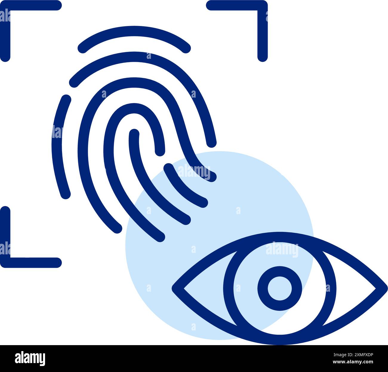 Fingerprint scan and eye. Integrated biometric and visual ...