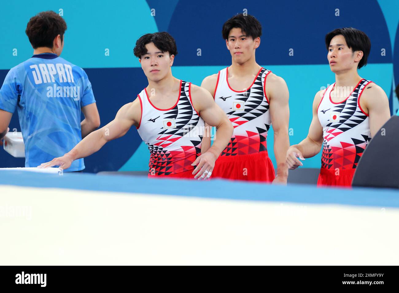Paris, France. 27th July, 2024. (L-R) Shinnosuke Oka, Daiki Hashimoto ...
