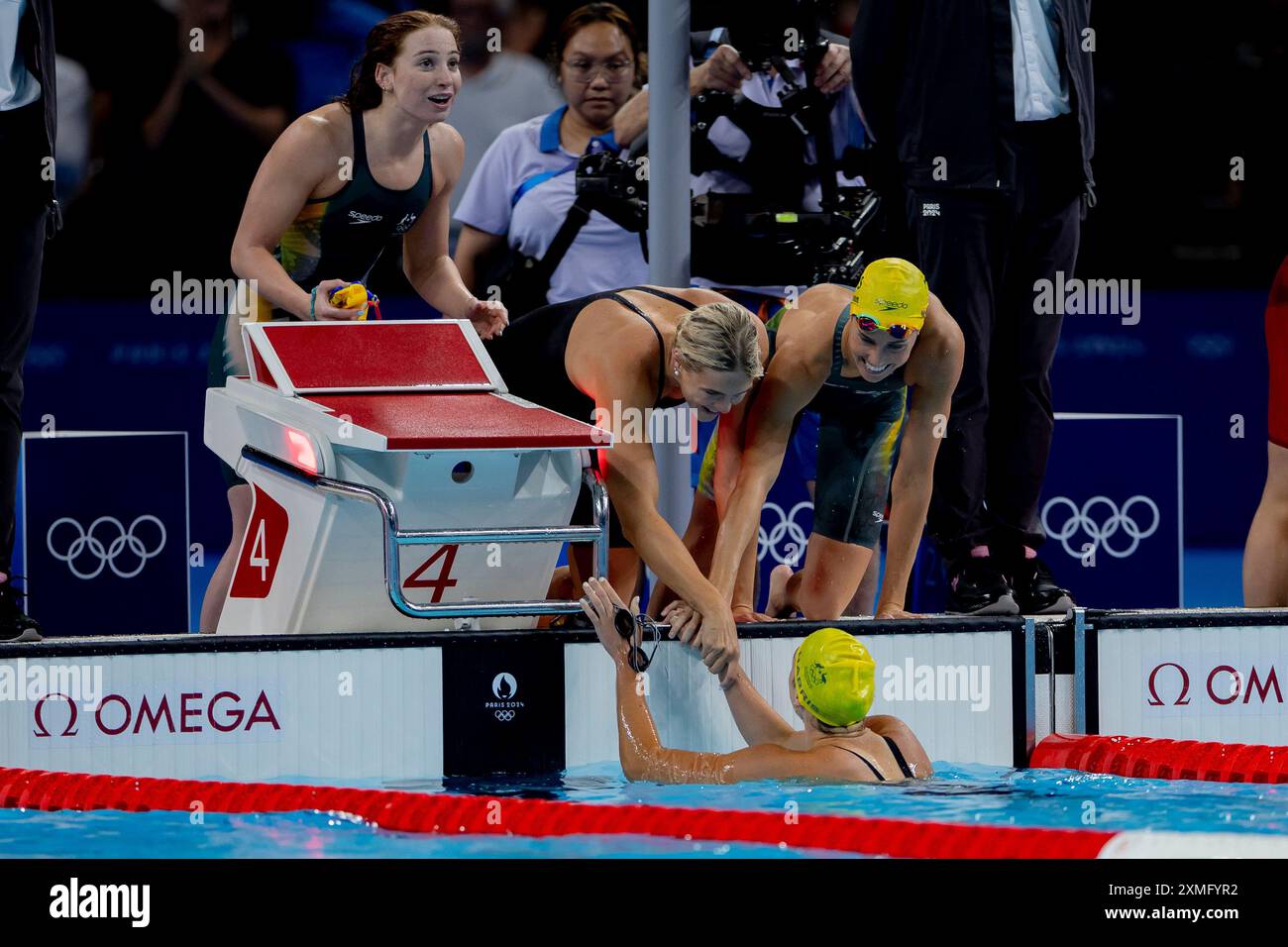 Mollie OCallaghan, Shayna Jack, Emma McKeon, Meg Harris, AUS FRA ...