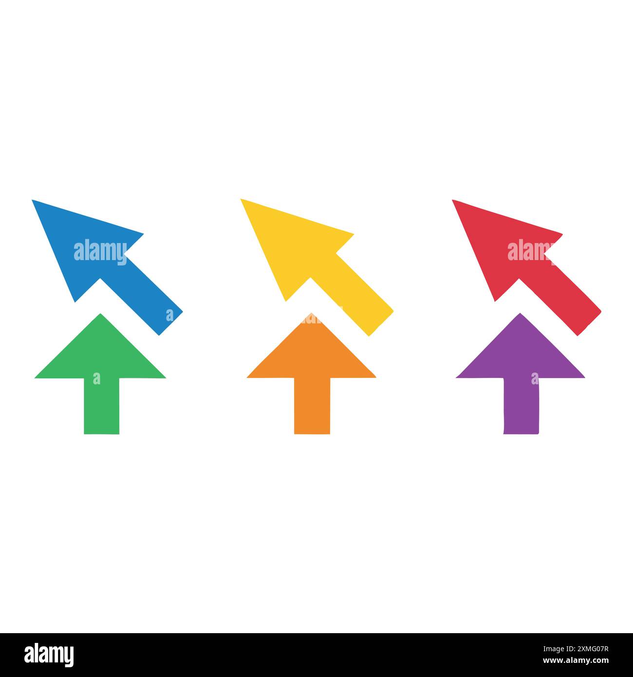 Many arrows pointing up Vector illustration Stock Vector Image & Art ...