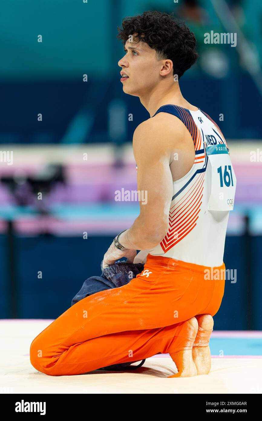 PARIS, FRANCE - JULY 27: Jermain Grunberg of the Netherlands looks ...