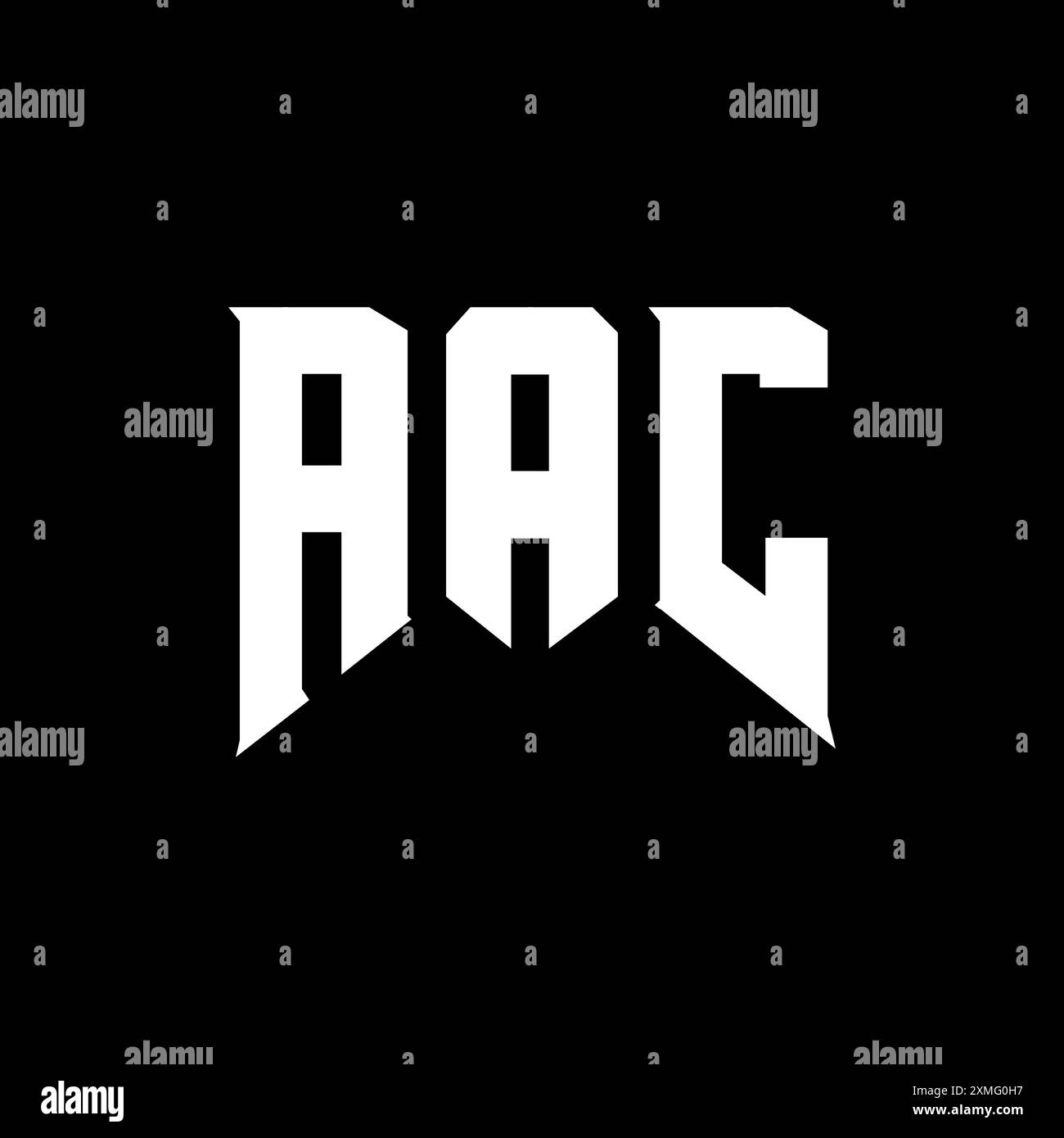 AAC letter logo design for technology company. AAC logo design black ...