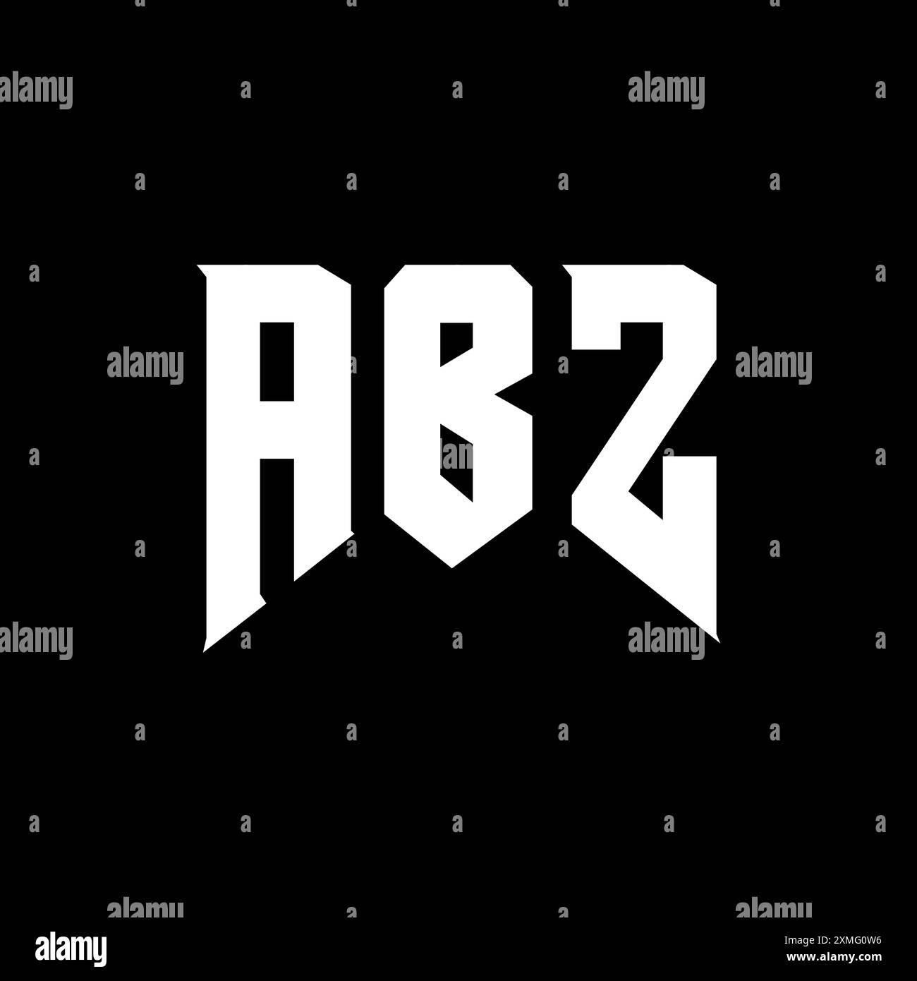 ABZ letter logo design for technology company. ABZ logo design black ...