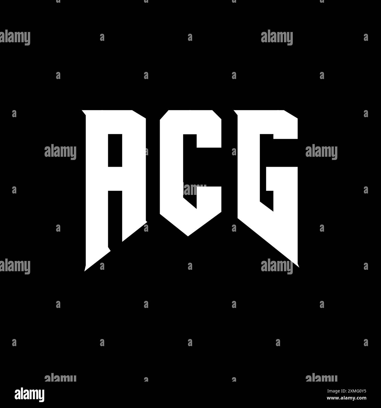 ACG letter logo design for technology company. ACG logo design black ...