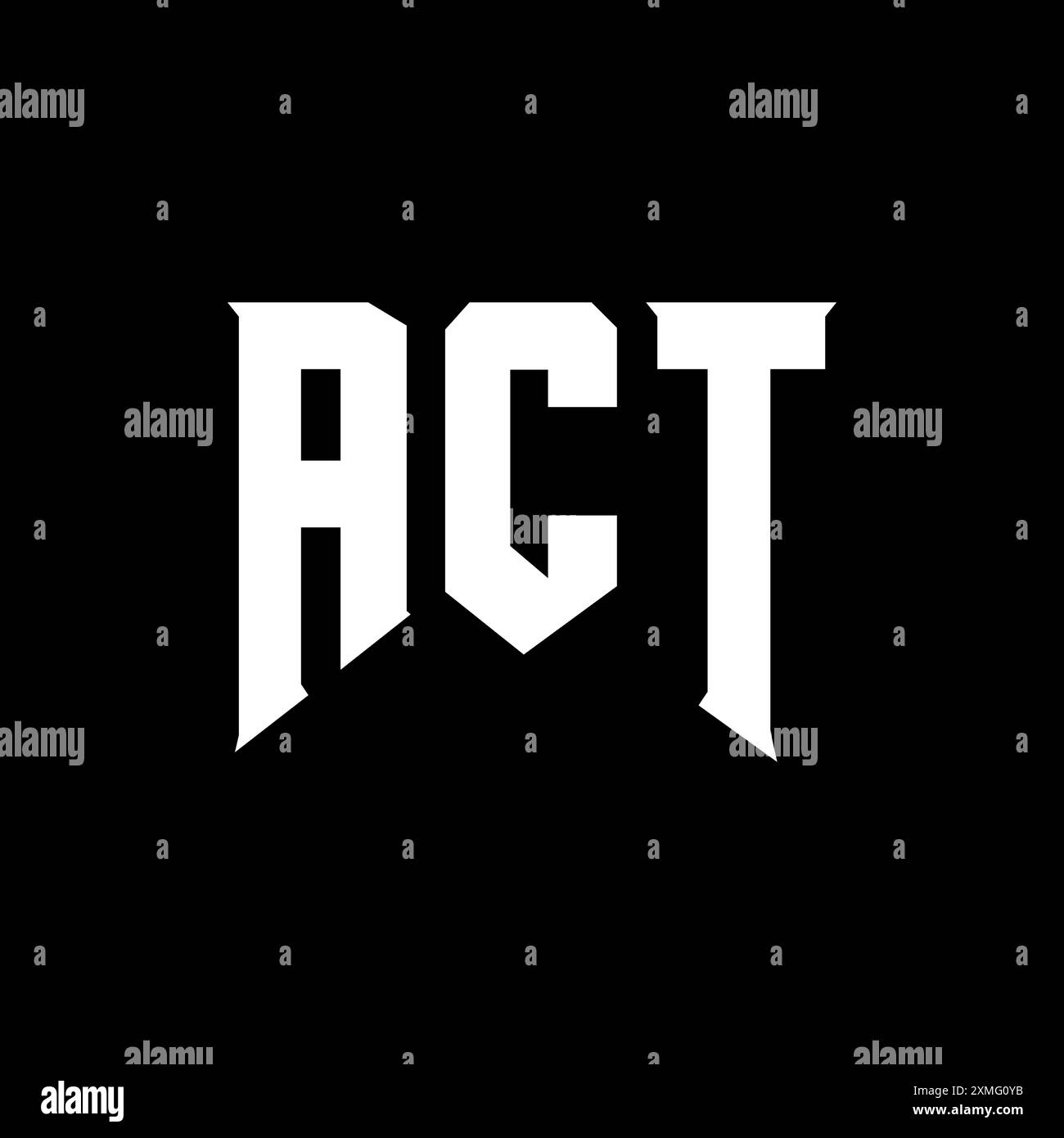ACT letter logo design for technology company. ACT logo design black ...